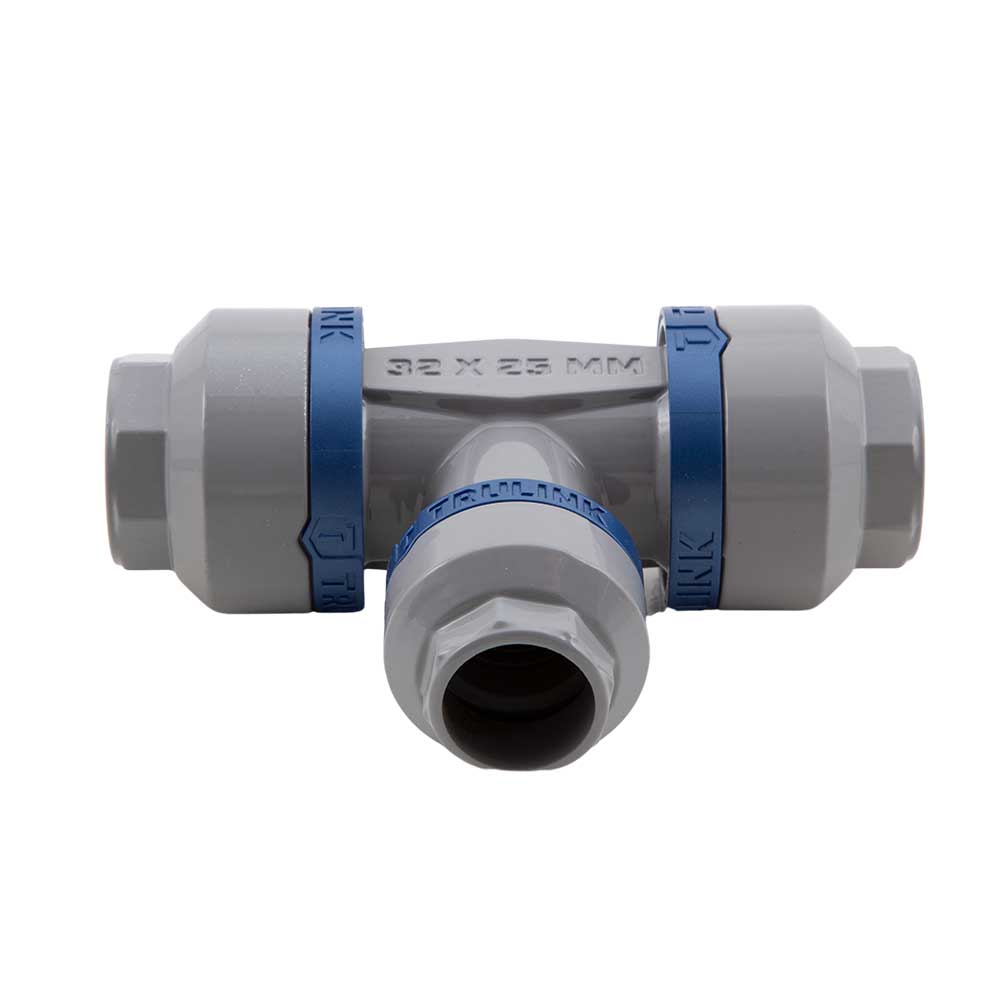 TruLink Outlet Reducing Tee With Water Trap- Infinity Air Piping Online