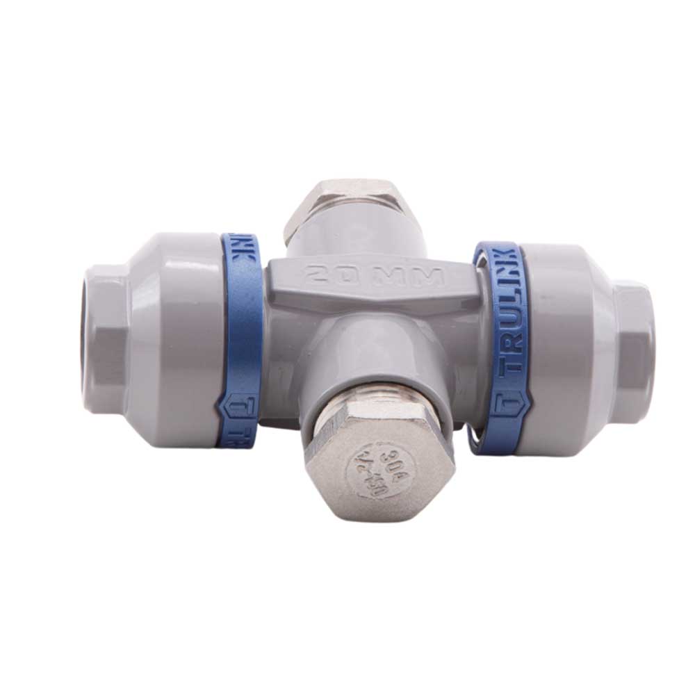 Trulink Straight Union with ports - Infinity Compressed Air Piping Sales